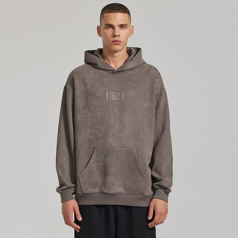 Loose Couple Pullover Suede Hoodie - SuedeBlazer® Official Online Site ...