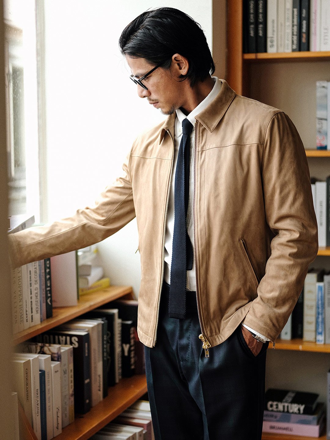 Men's Amekaji Zip Up Moto Suede Jacket - SuedeBlazer® Official Online ...