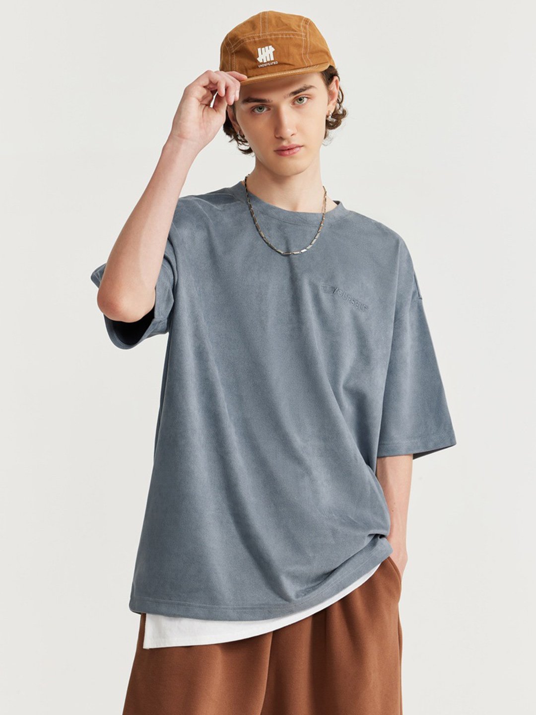 Men's Loose Embroidered Suede T-Shirt - SuedeBlazer® Official Online ...