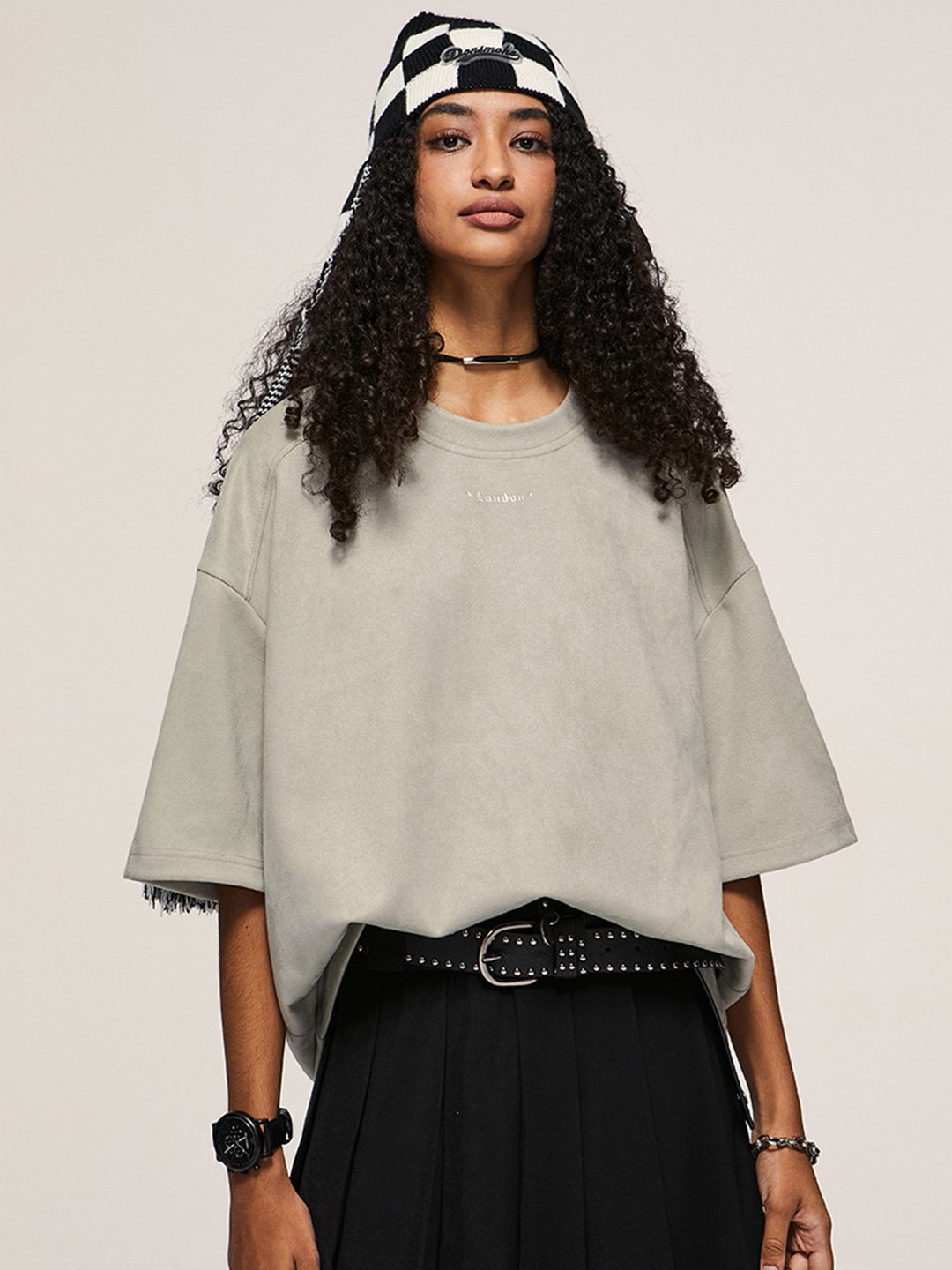 Men's Gothic Silver Foil Suede Tee - Suedeblazer® Official Online Site ...