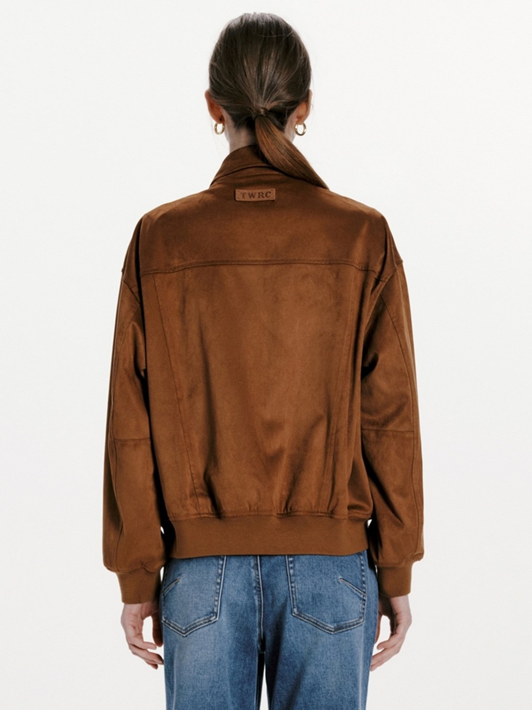 Women's Crop Lapel Suede Jacket - SuedeBlazer® Official Online Site And ...